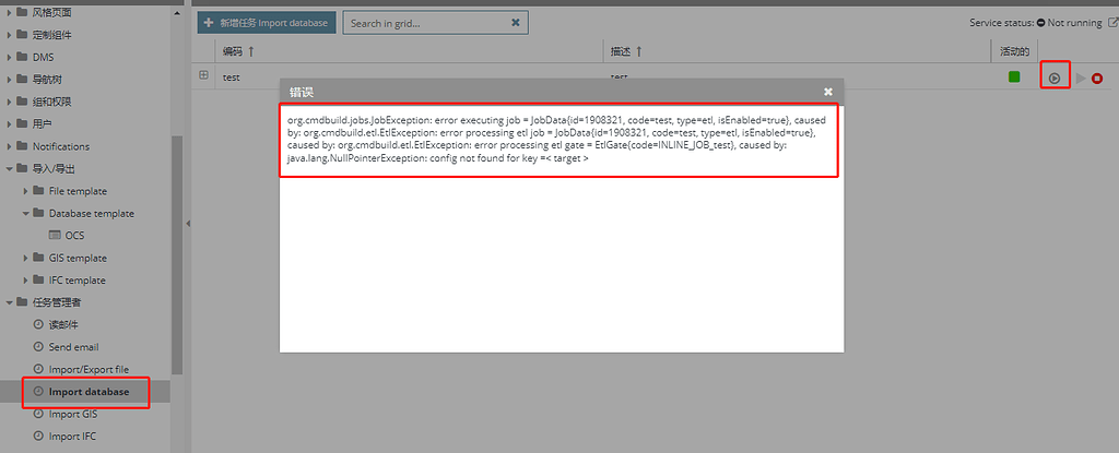 Import MySQL Database error - Configurations - CMDBuild Forum